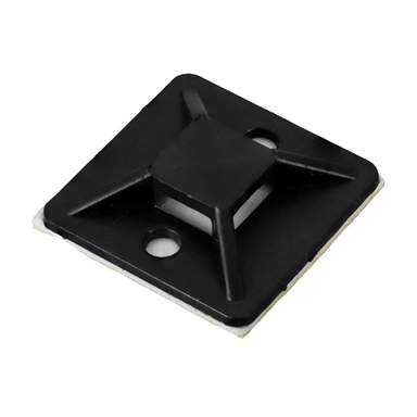 F4P 20mm x 20mm Cable Tie Mounting Brackets Black (Pack of 100 ...