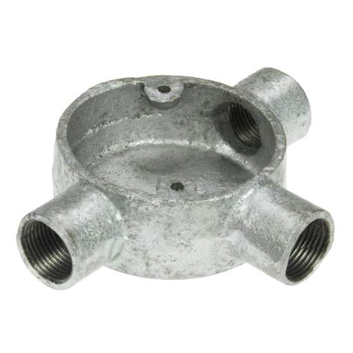 Finelite 20mm 3 Way Tee Galvanised Conduit Box (Sold in 1's) (CF-3WG20 ...