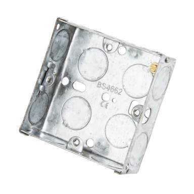 Finelite 1 Gang 25mm Flush Metal Knockout Box (Sold in 1's) (FL-SB125 ...