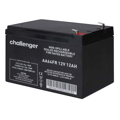 Challenger 12Ah 12V Fire Rated VRSLA Battery (AA64FR) | CEF