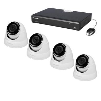 Challenger 4 Channel 4 White Dome Camera 2MP HD 1TB CCTV Kit (CHANCKIT2 ...