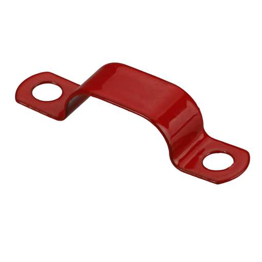 Zeroburn 8.6mm - 9.0mm Double Cable Fixing Saddle Clip Red (Pack of 50 ...