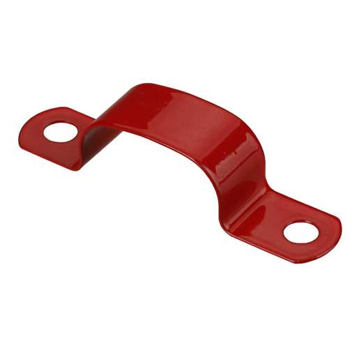 Zeroburn 11.6mm - 12.1mm Double Cable Fixing Saddle Clip Red (Pack of ...