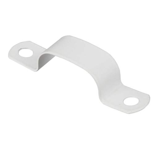 Zeroburn 11.6mm - 12.1mm Double Cable Fixing Saddle Clip White (Pack of ...