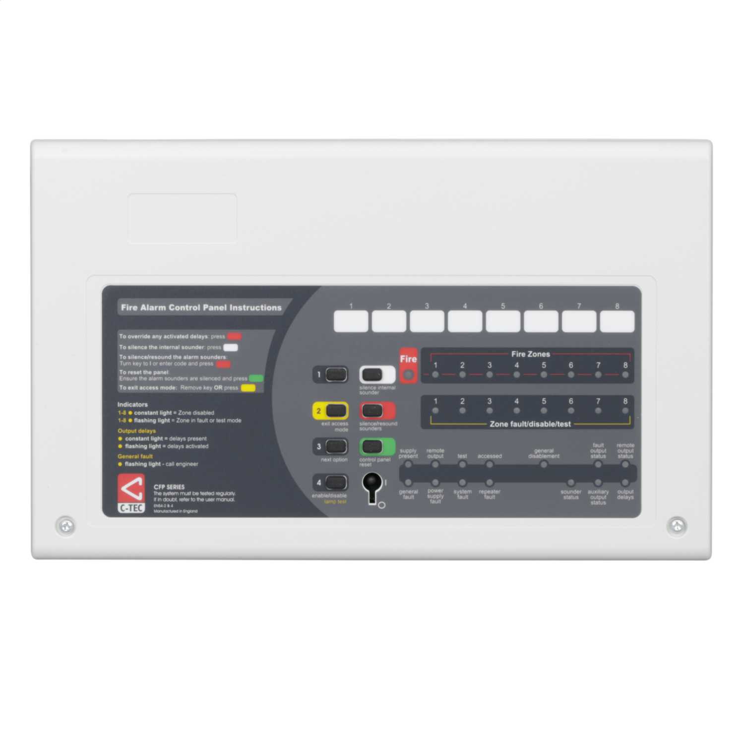 Firesafe 8 Zone Fire Panel Repeater (FCFP760) | CEF