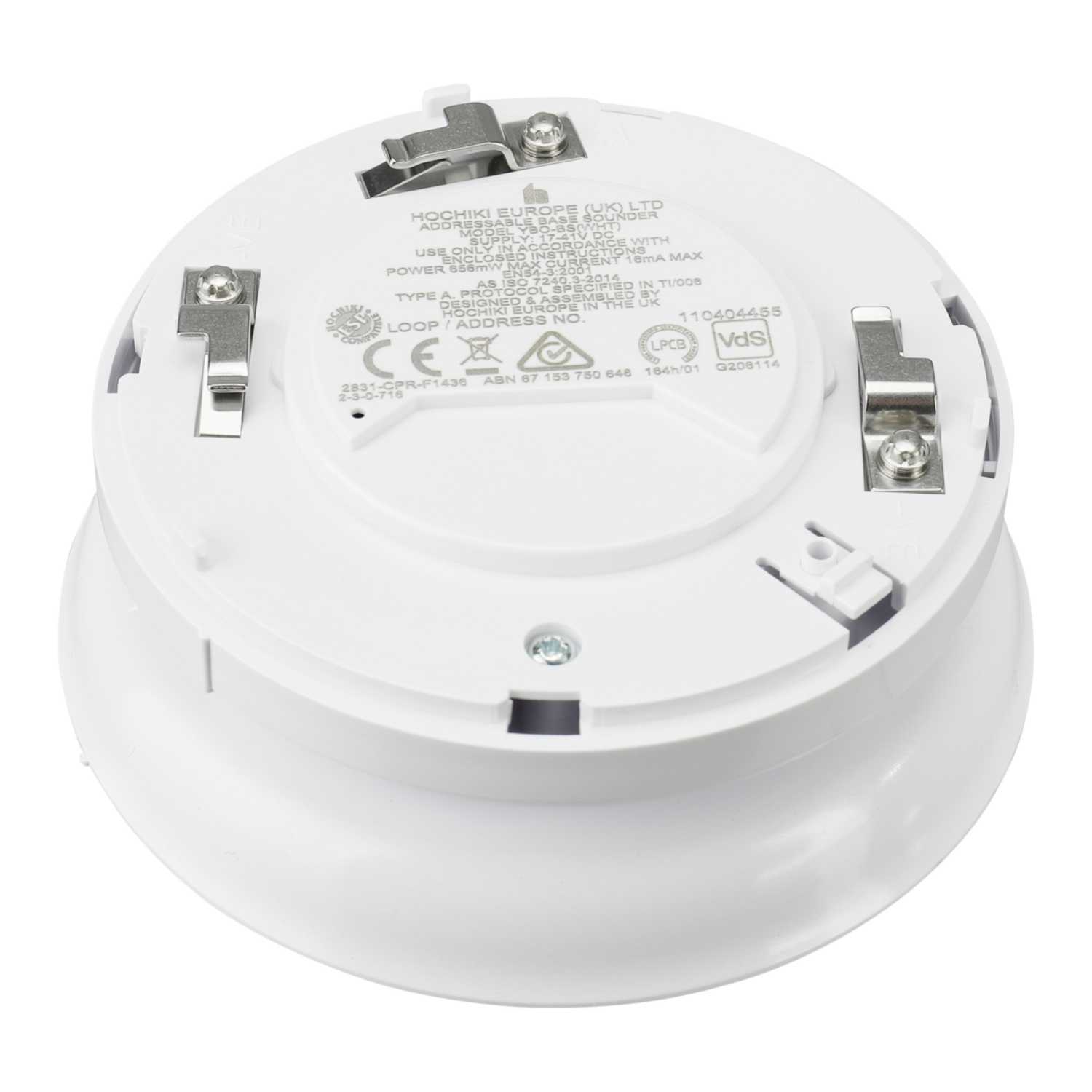 Hochiki ESP YBO-BS(WHT) Addressable Base Sounder White (FDHASW) | CEF