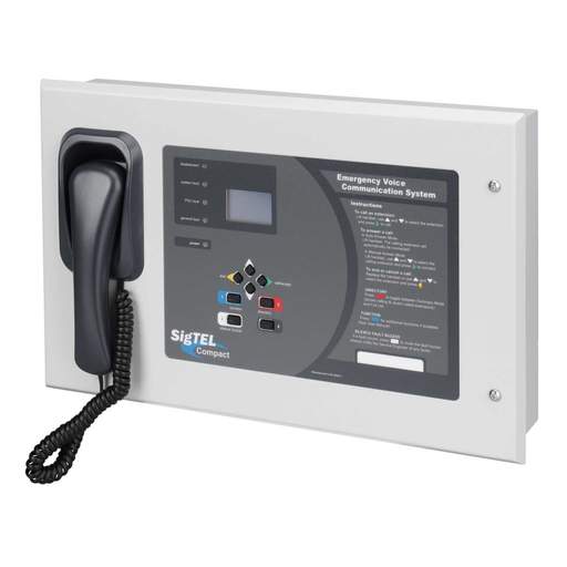 C-Tec ECU-16 16 Way Refuge Master Unit with Handset and Display ...