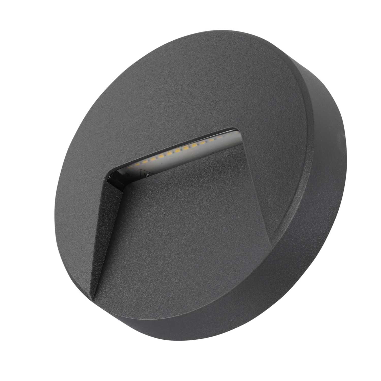 Firstlight Golf 3W LED Resin Wall and Step Round Light Graphite 4000K ...