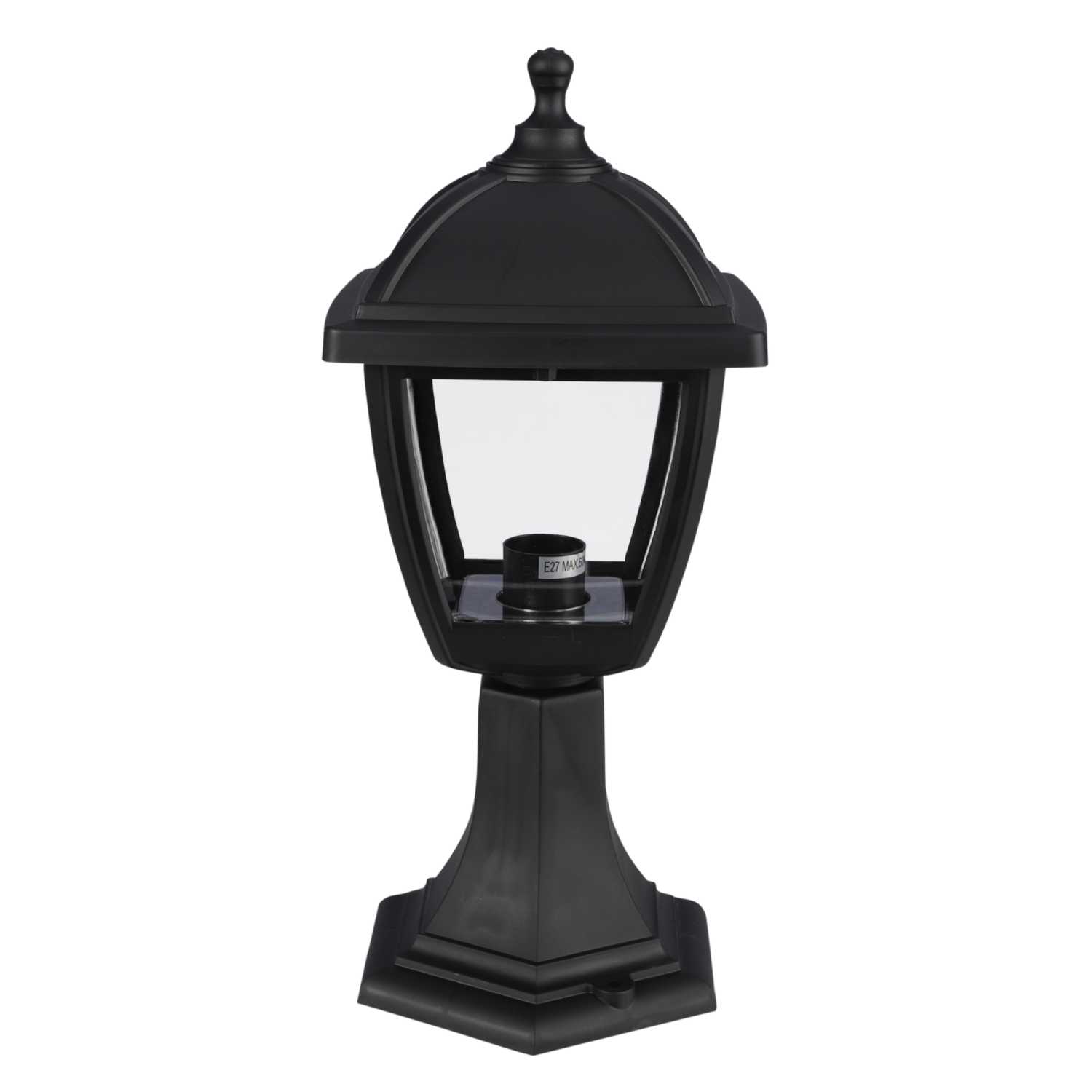 Firstlight Palma ES Resin Pillar Lantern Black (2817BK) | CEF