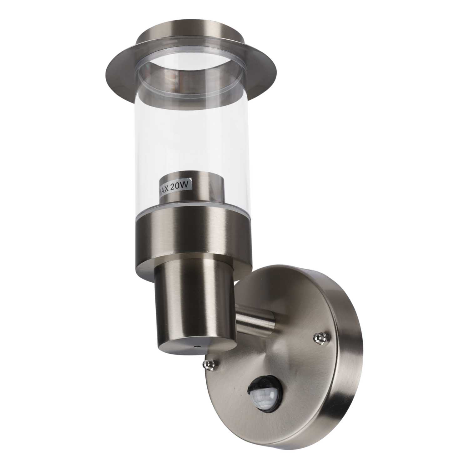 Firstlight Darwin Single Wall Light with PIR Stainless Steel (2822ST) | CEF