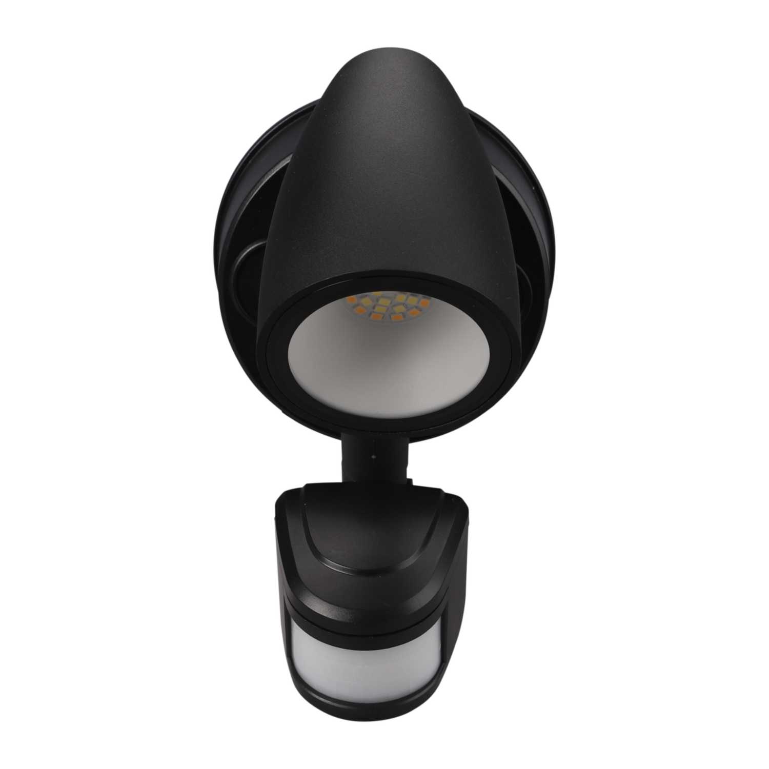 Firstlight 10W LED Tri-Colour Security Light with PIR Black (2835BK) | CEF
