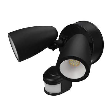 Firstlight 20W LED Twin Tri-Colour Security Light with PIR Black ...