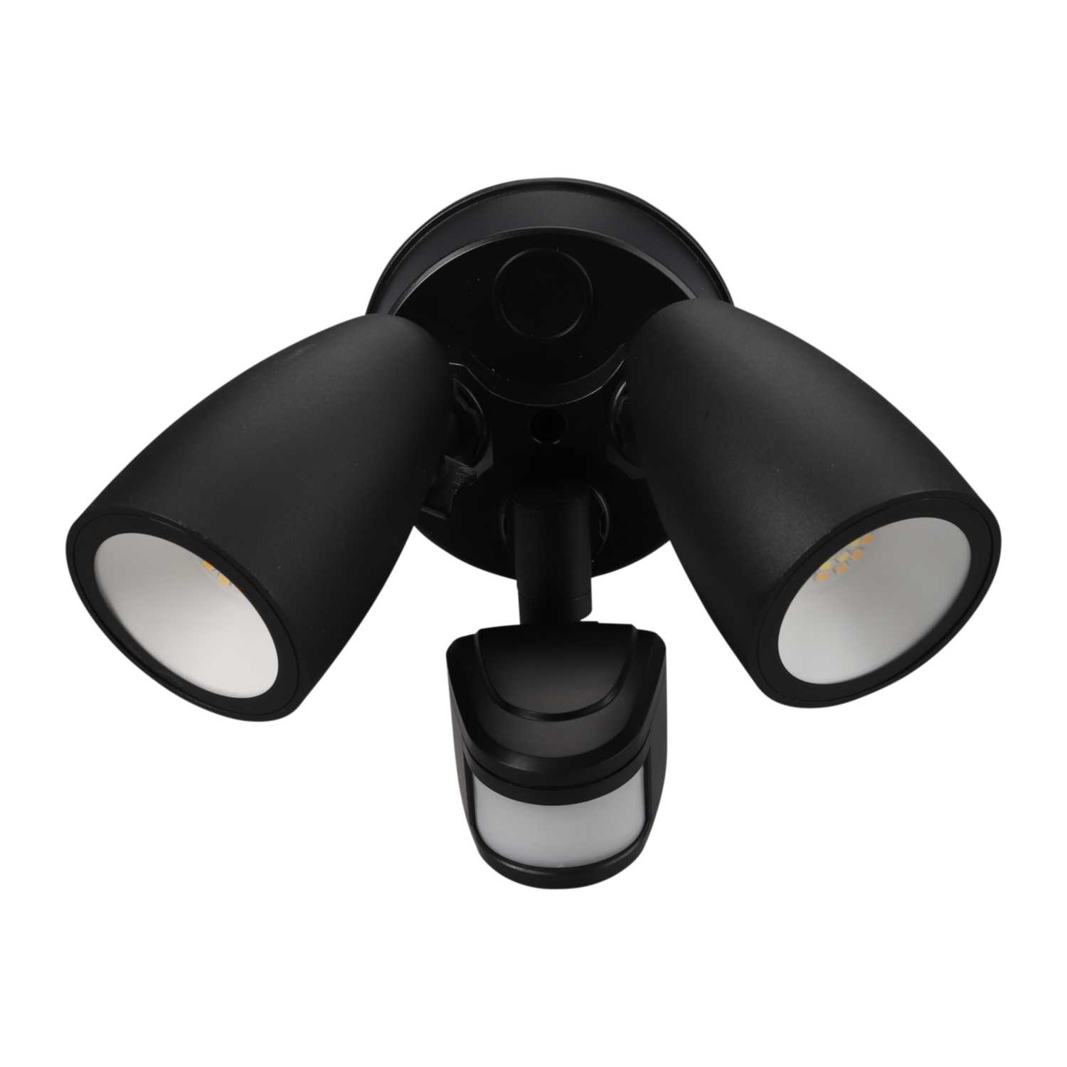 Firstlight 20W LED Twin Tri-Colour Security Light with PIR Black ...