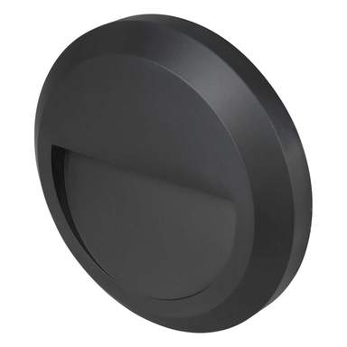 Firstlight Enzo 1.7W LED Round Resin Wall / Step Light Graphite 4000K ...