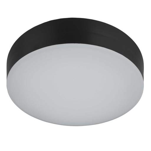 Firstlight Glaze 21W LED Round Resin Bulkhead Black 3000K (3842BK) | CEF