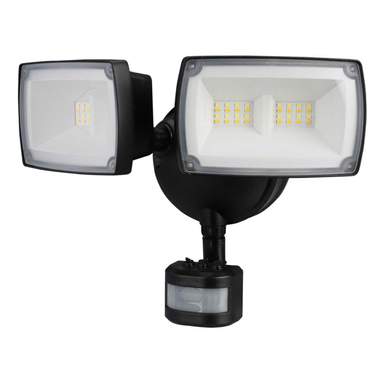 Firstlight Reflex 30W Twin LED Tri-Colour Security Light with PIR ...