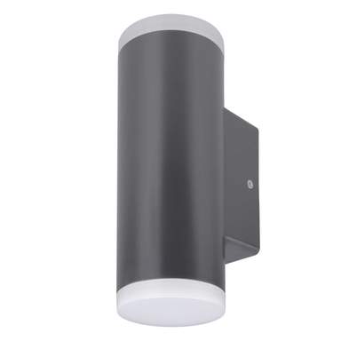 Firstlight Kuga 8W LED Resin Up / Down Wall Light Graphite 4000K ...