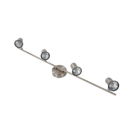 Firstlight Magnum 4 Ceiling Spot Light Bar Brushed Steel (6094BS) | CEF