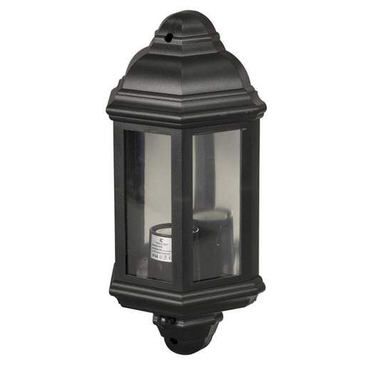 Firstlight Park 1 Outdoor PIR Wall Lantern Black (8656BK) | CEF