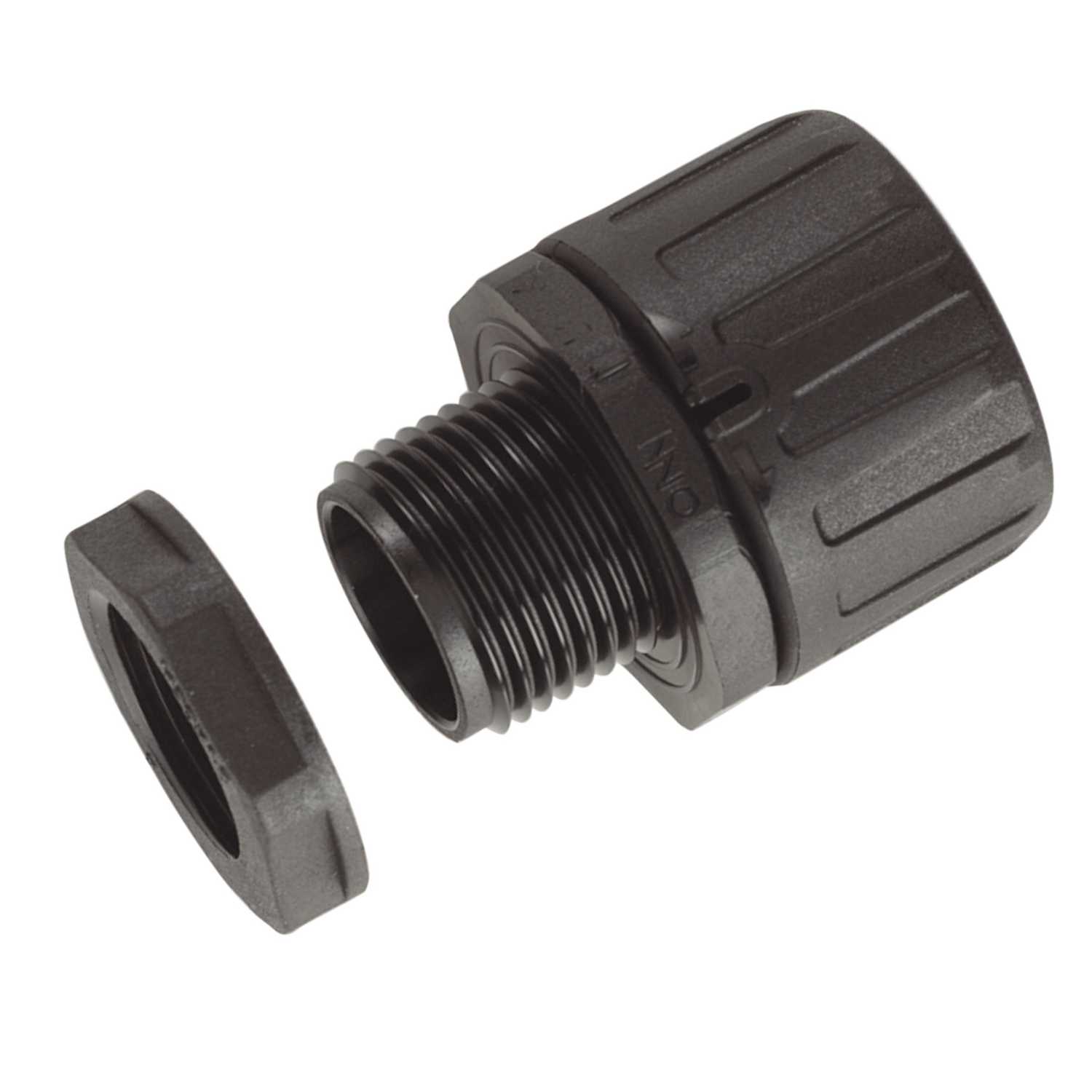 Flexicon FPA25-M25B 25mm Straight Male Gland Black (Sold in 1's) (FPA25 ...