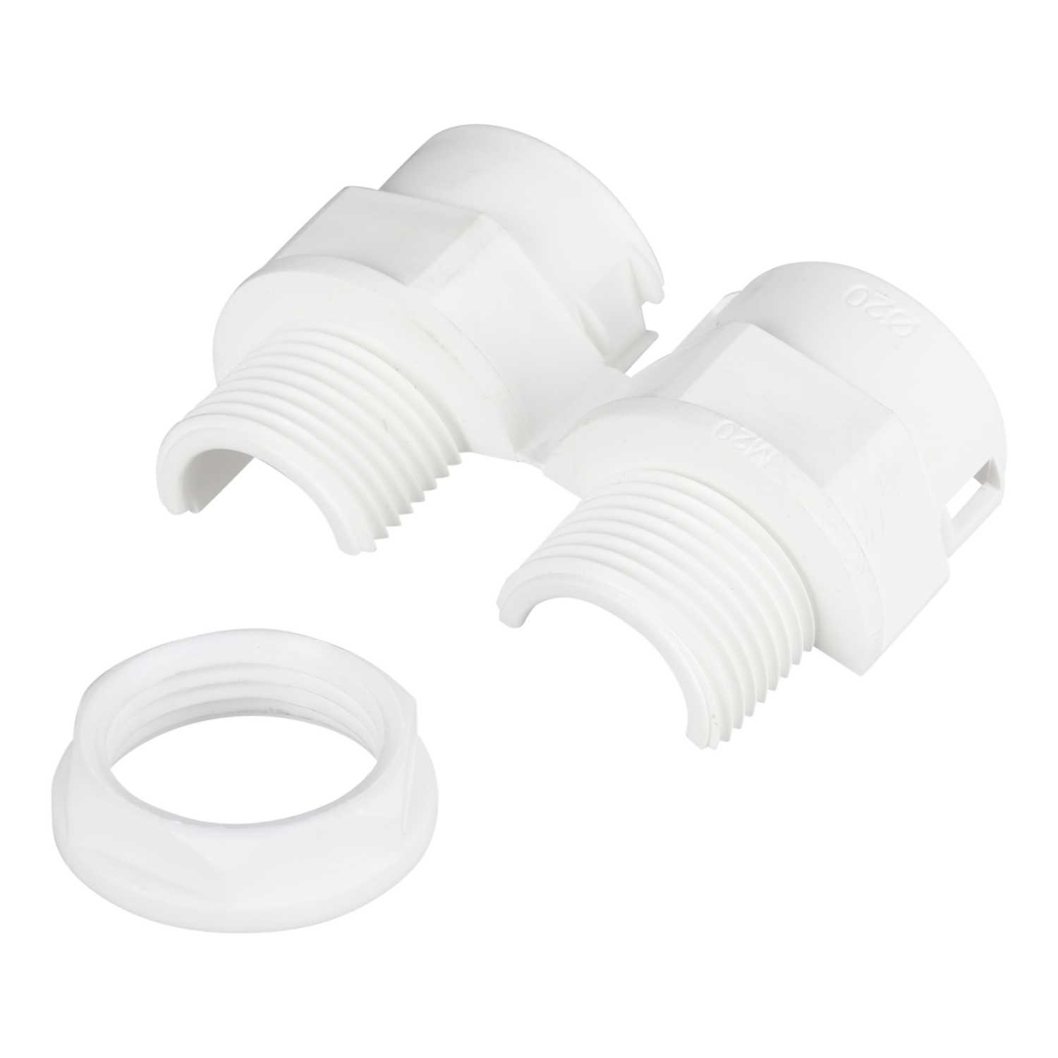 Atkore Koreflex 20mm Hinged Flexible Conduit Gland With Locknut White ...