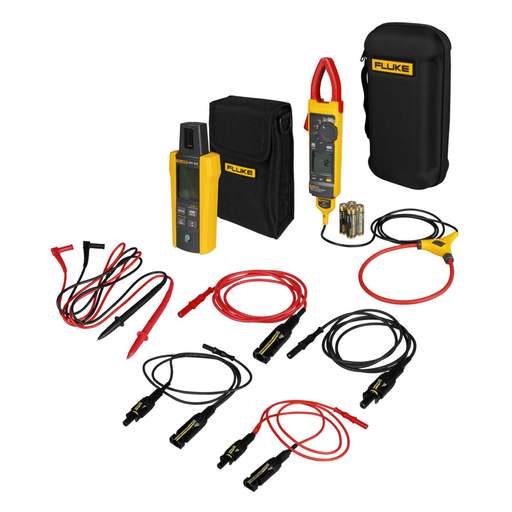 Fluke 393FC TRMS Clamp Meter with iFlex Solar Irradiance Meter and MC4 ...
