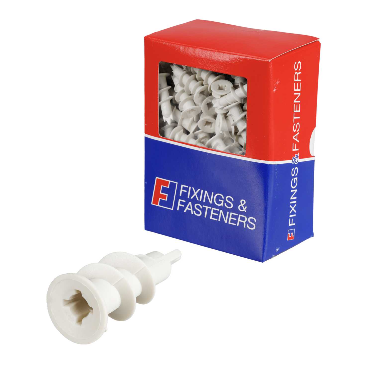 Forgefix Nylon Plasterboard Fixings and Screws (Box of 100) (NSP421) | CEF