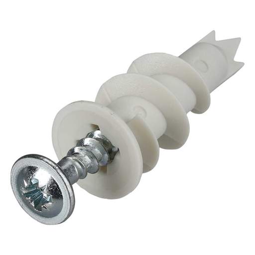 Forgefix Nylon Plasterboard Fixings and Screws (Box of 100) (NSP421) | CEF