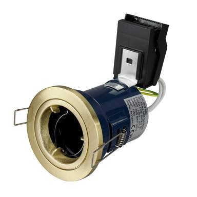 Forum Yate GU10 Fire Rated Downlight Satin Brass (ELA-27465-SBRS) | CEF