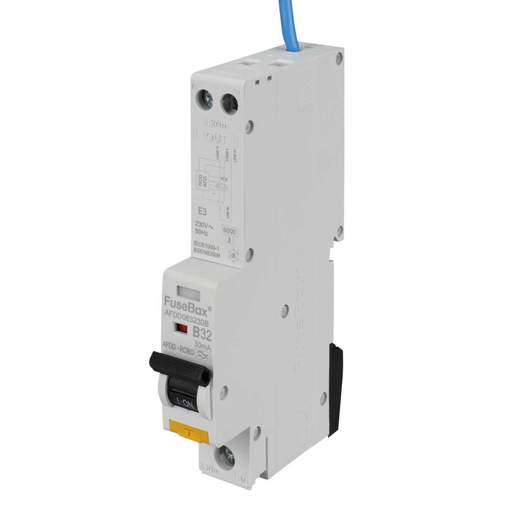 Fusebox 32A 1P+N 1 Module B Curve 6kA 30mA Type A AFDD Combined RCBO (AFDD063230B) | CEF