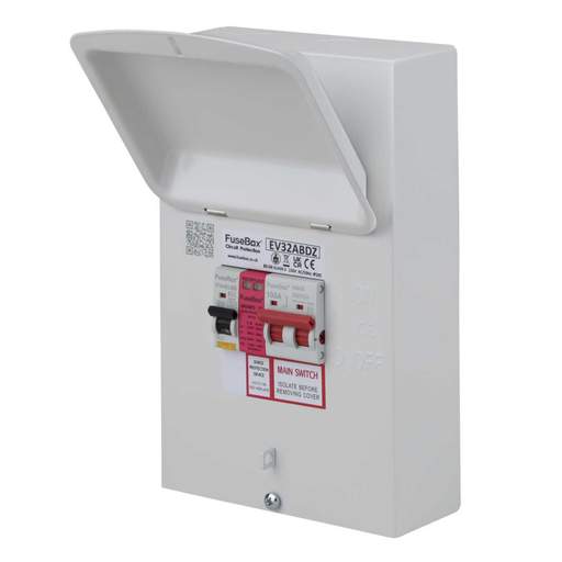 Fusebox 32A EV Metal Clad Distribution Board with Bidirectional RCBO ...