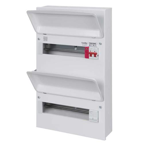 Fusebox 23 Way Dual Row Consumer Unit with 100A Main Switch and Type 2 ...