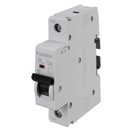 Fusebox 6A Single Pole 6kA B Curve MCB (MT06B061) | CEF