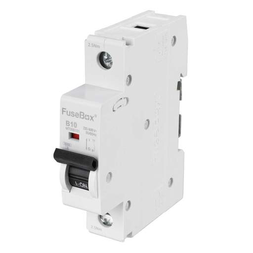 Fusebox 10A Single Pole 6kA B Curve MCB (MT06B101) | CEF