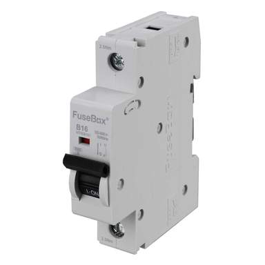 Fusebox 16A Single Pole 6kA B Curve MCB (MT06B161) | CEF
