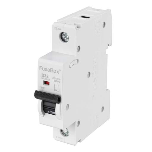 Fusebox 32A Single Pole 6kA B Curve MCB (MT06B321) | CEF