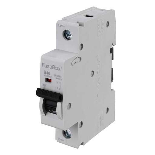 Fusebox 40A Single Pole 6kA B Curve MCB (MT06B401) | CEF