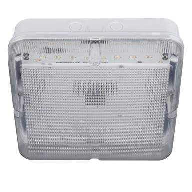 Fusion QUAD 16W LED Tri-Colour Emergency Square Bulkhead White ...