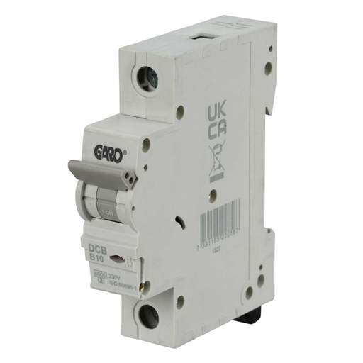 Garo 10A Single Pole 6kA B Curve MCB (DCBGRB110) | CEF