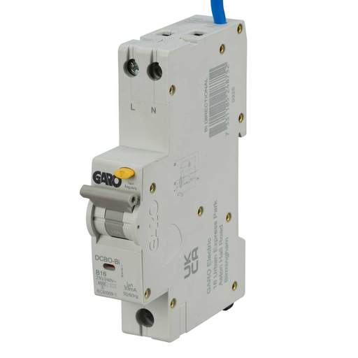 Garo 16A Double Pole 1 Module Bidirectional B Curve 6kA 30mA Type A ...