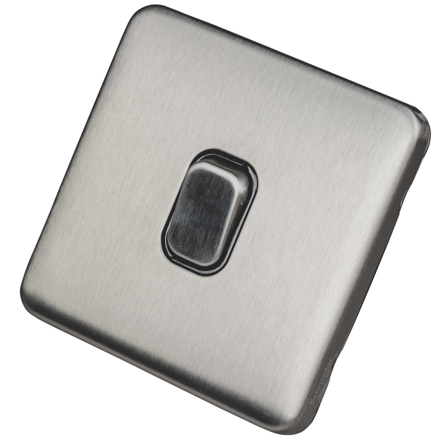 Schneider Lisse Deco 20A DP Switch Black Insert Stainless Steel ...