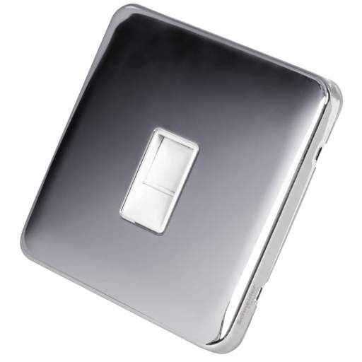 Schneider Lisse Deco 1 Gang RJ45 CAT5E Socket White Insert Polished ...