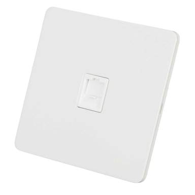 Schneider GET Ultimate 1 Gang Screwless RJ45 Data Socket White Insert ...