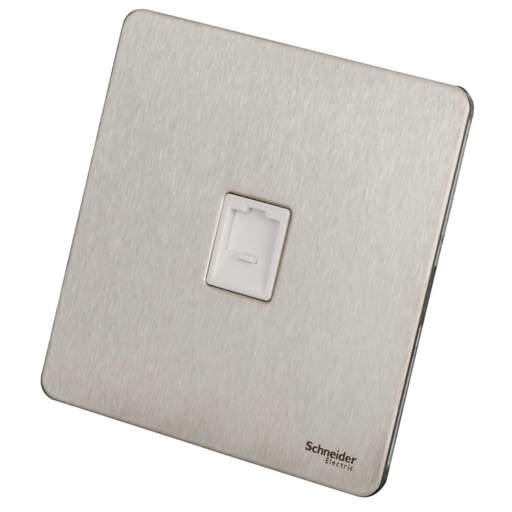 Schneider GET Ultimate 1 Gang Screwless RJ45 Data Socket White Insert ...