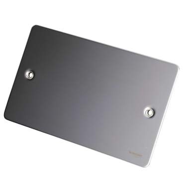 Schneider GET Ultimate 2 Gang Blank Plate Polished Chrome (GU8220PC) | CEF