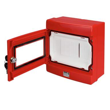 Gewiss 8 Module Surface Mounted Enclosure IP55 Red (GW42202) | CEF