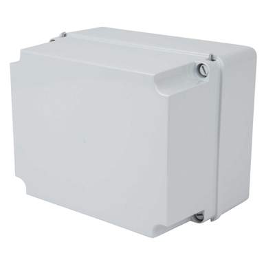 Gewiss 254mm x 200mm x 167.5mm PVC Adaptable Box with Deep Lid Grey ...