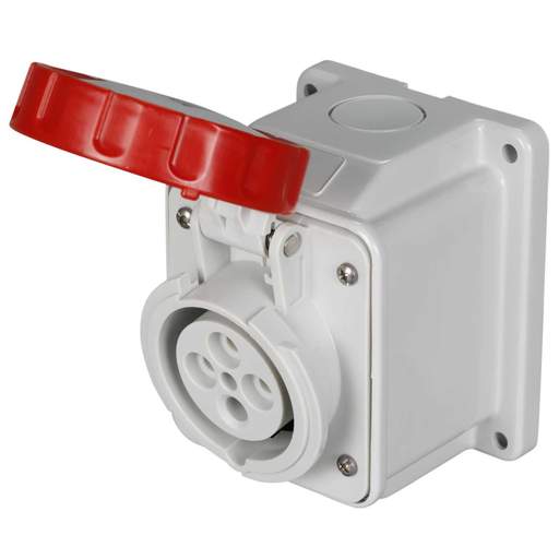 Gewiss 16A 3P+E 415V Wall Mounted Socket IP67 (GW62430) | CEF