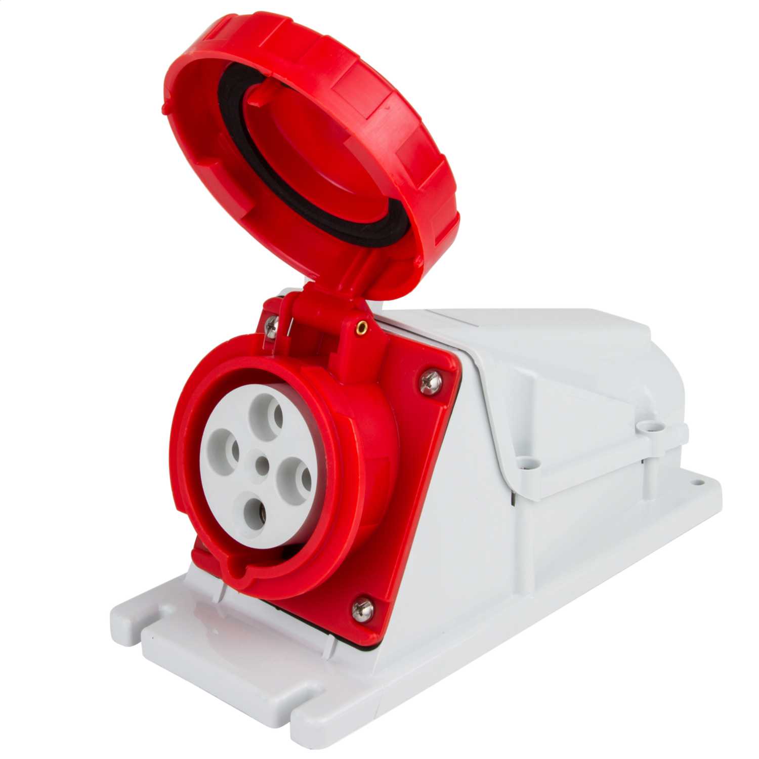 Gewiss 63A 3P+E 415V Wall Mounted Socket IP67 (GW63526) | CEF