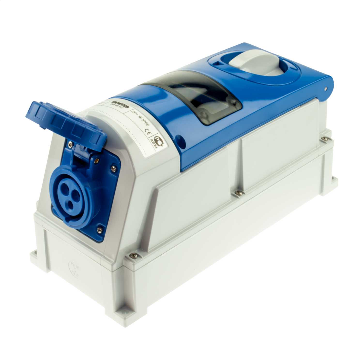 Gewiss 16A 2 Pole + Earth 230V Interlocked Switched Socket with RCD ...